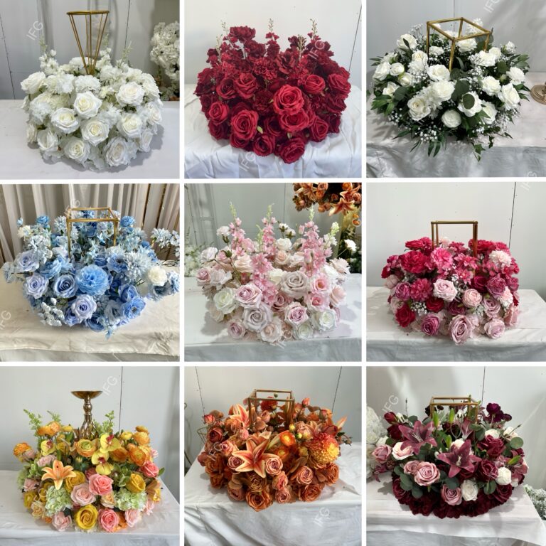 IFG Hot Selling Silk Flower Ring Circle Centerpiece for Wedding Table ...